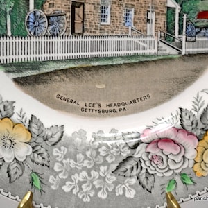 Vintage General Lee Headquarters Collector Plate: Gettysburg Lee Museum ...