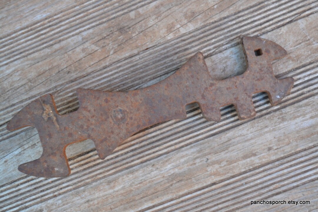 Vintage Metal Tool Multiple Size Flat Multi Wrench Fish Shaped Rustic ...