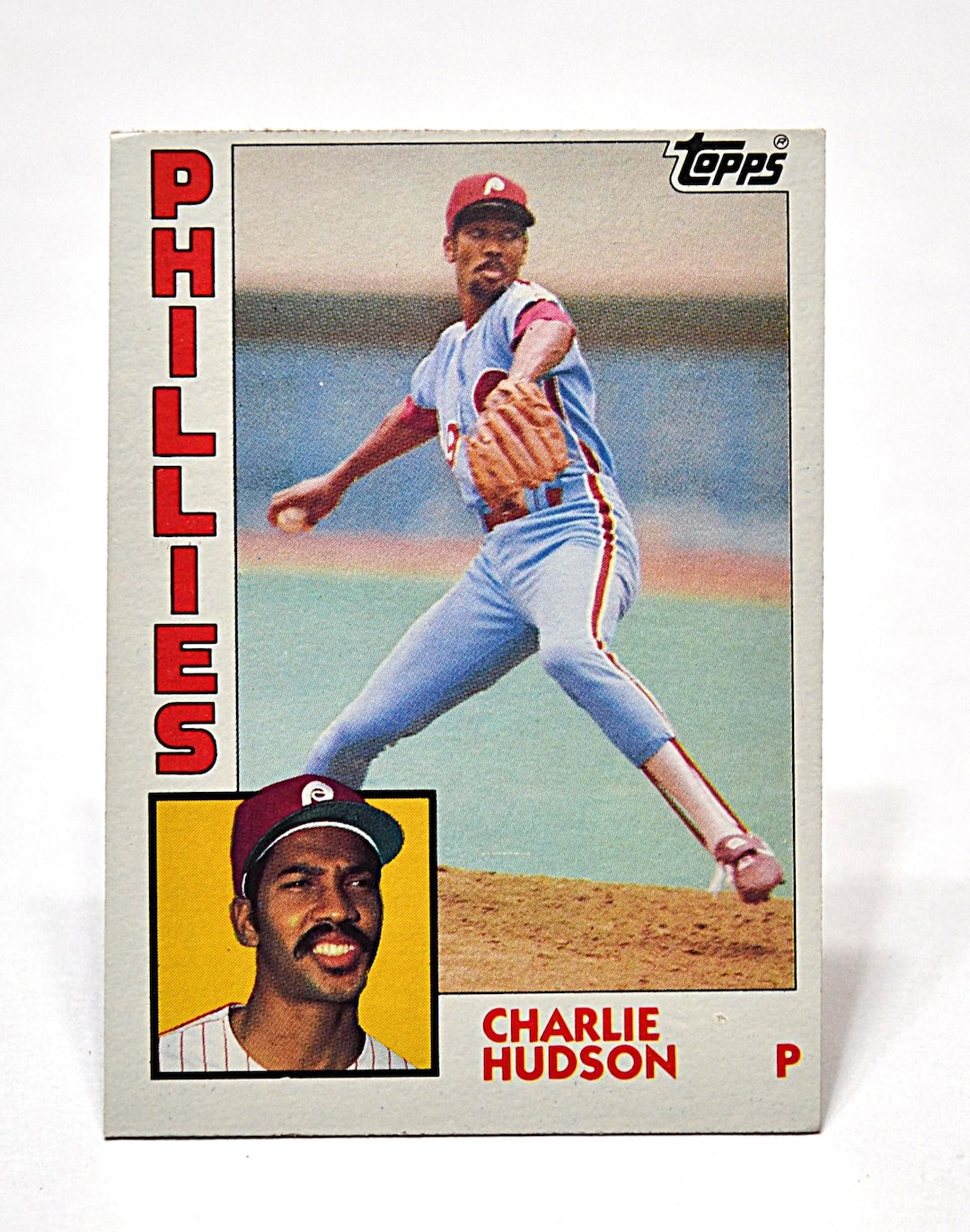 1984 Topps Charlie Hudson Rookie Card: Philadelphia Phillies Vintage ...