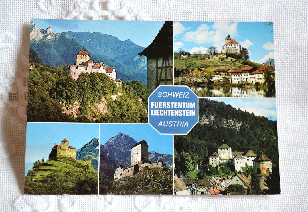 Vintage AUSTRIA Postcard Mountains Castles European Vacation Post Card ...