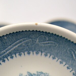 Vintage Taylor Currier and Ives Cereal Bowl Set of 4 Cabin Homestead ...