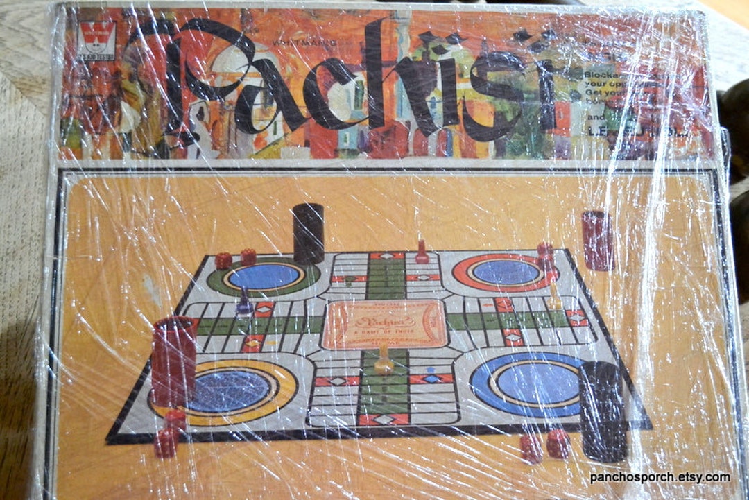 Vintage PACHISI Game Retro Board Game Original Box the Game of India ...