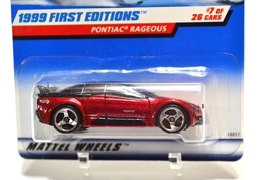 Vintage Hot Wheels Pontiac Rageous Diecast Car: 1999 First Edition - Etsy