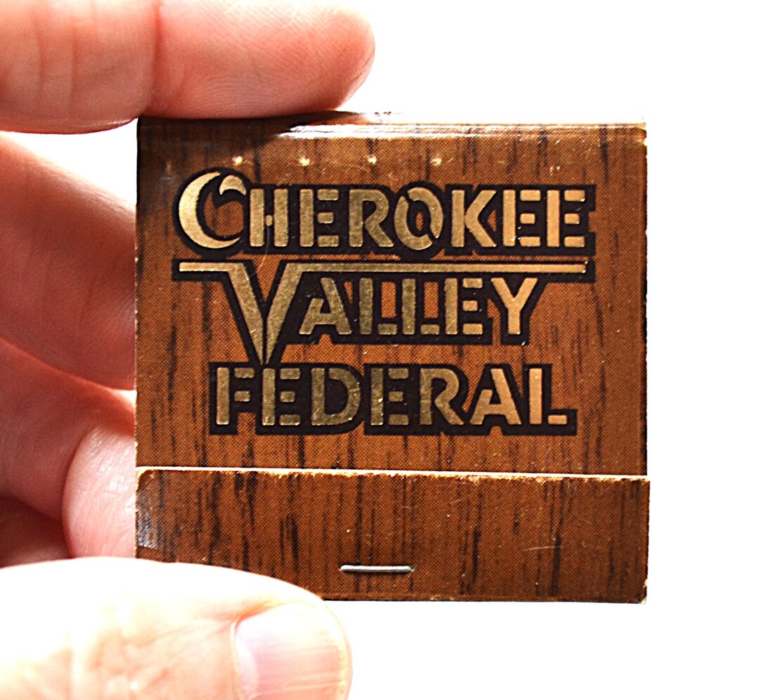 Vintage Cherokee Valley Federal Matchbook Tennessee Bank Advertising ...