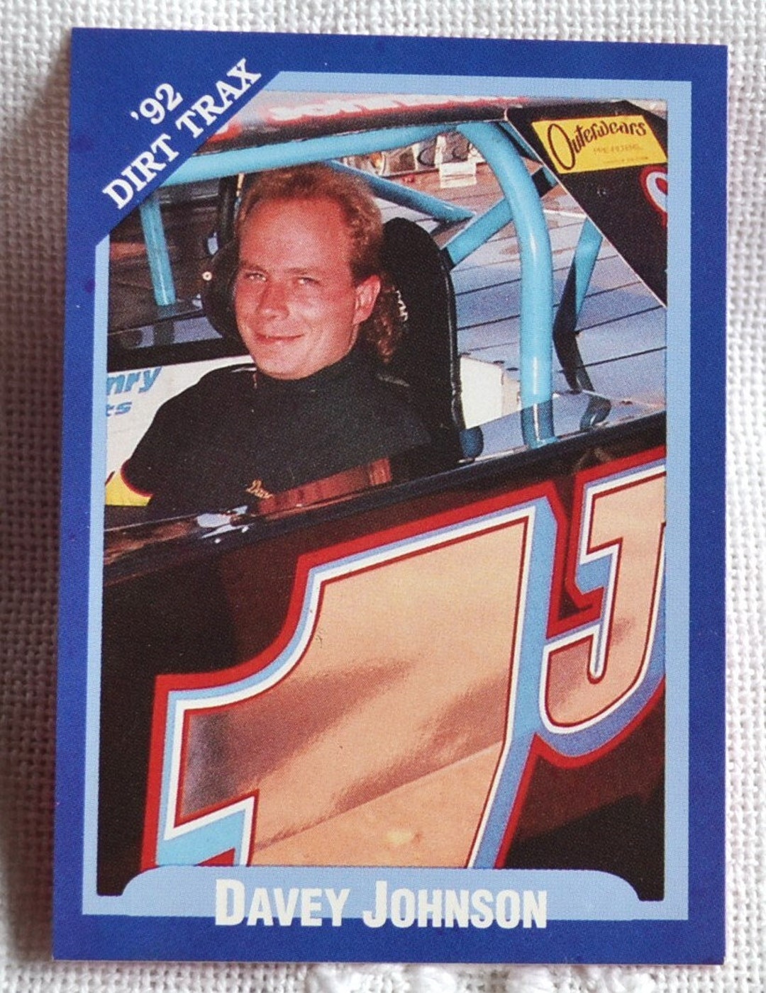 Davey Johnson Dirt Traxx Card 49 Volunteer Racing 1992 Stock Car Dirt ...