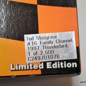 Vintage Ted Musgrave No 16 Die Cast Car Bank 1/24 Scale Family Channel ...