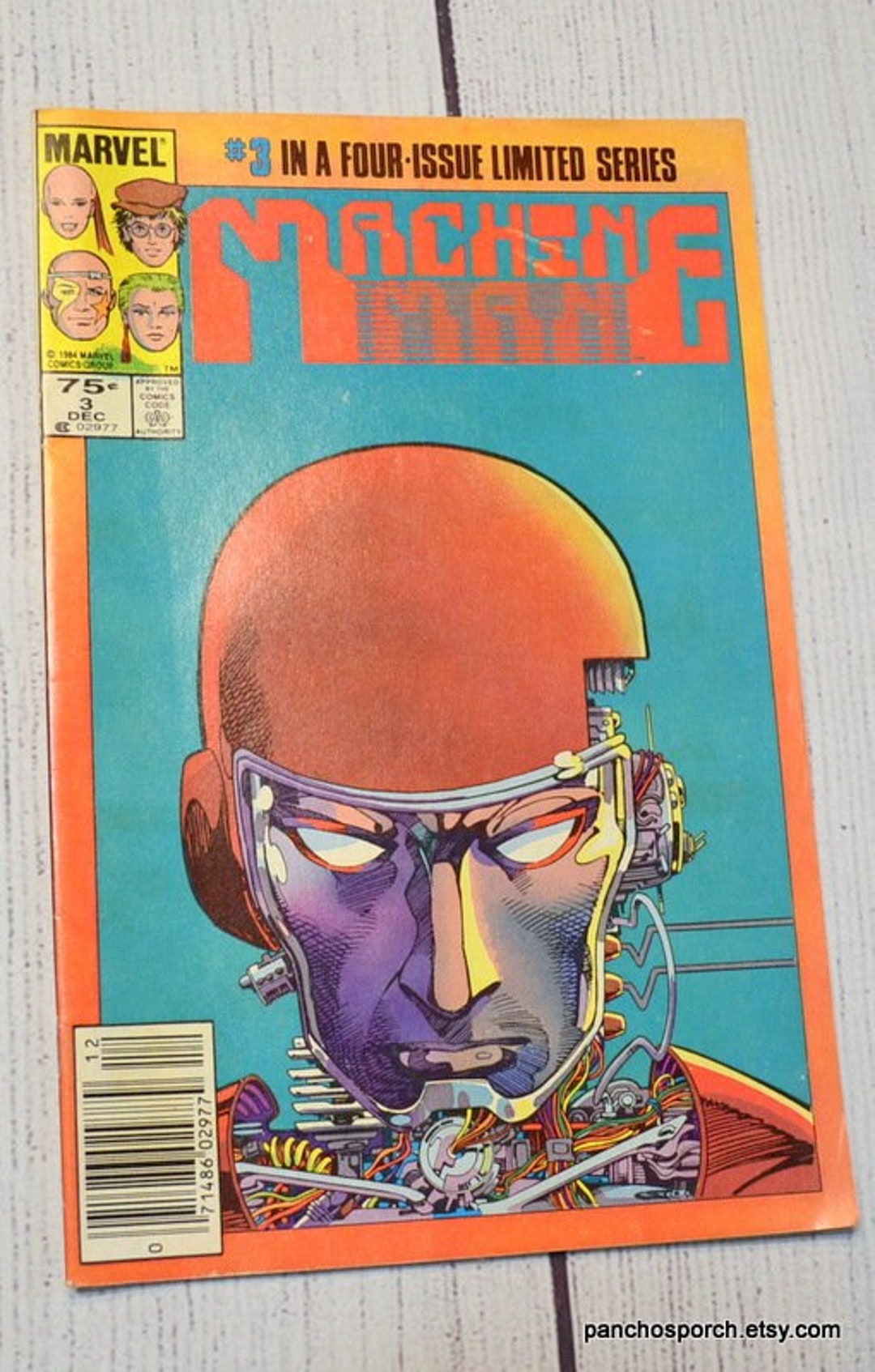 Vintage Machine Man Comic Book 1984 No 3 Marvel Comics Collectible ...