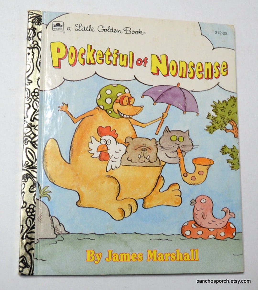 Vintage POCKETFUL of NONSENSE Little Golden Book Silly James Mrshall ...