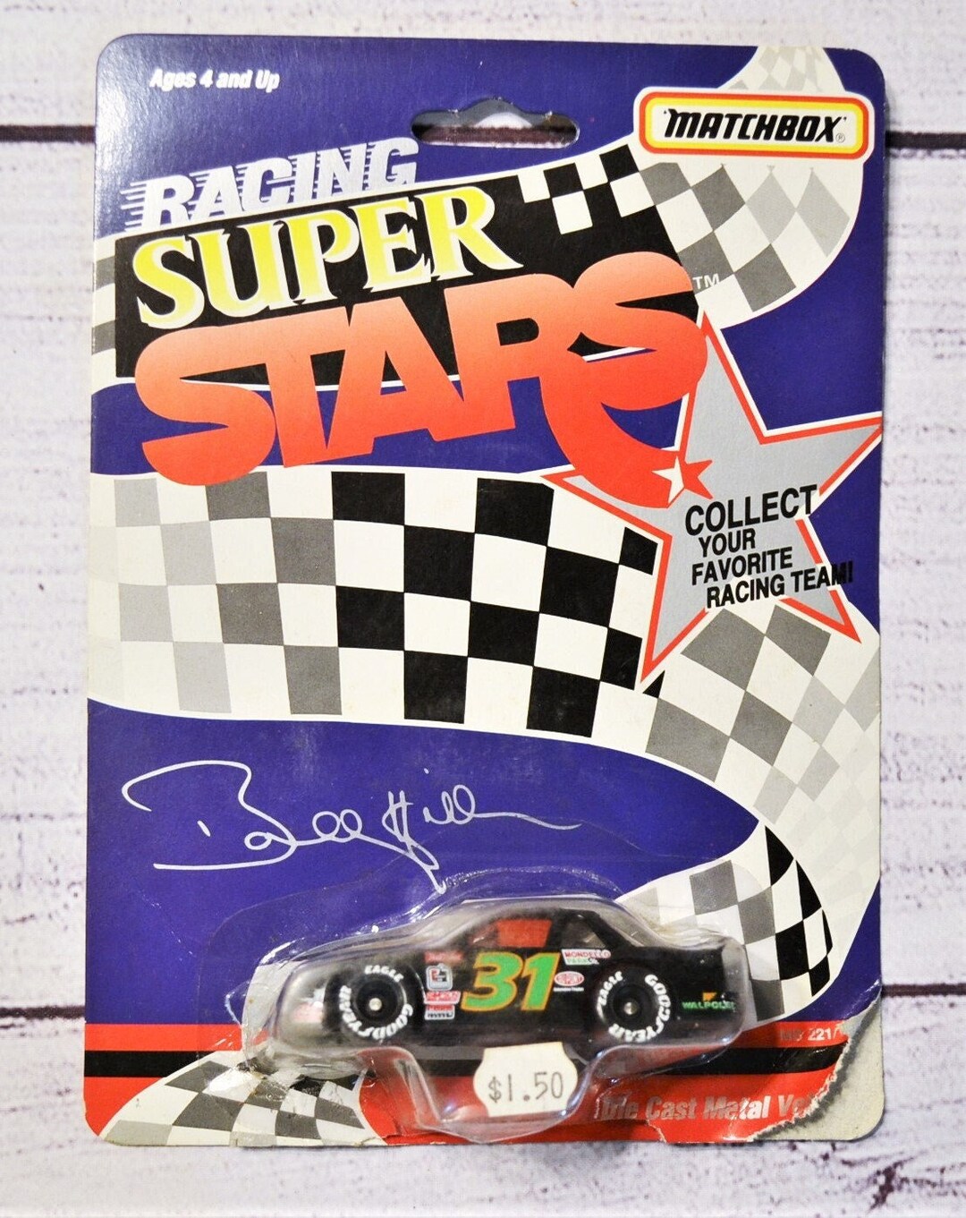 Vintage Matchbox Bobby Hillin 31 Die Cast Car 1/64 Scale 1992 Super ...