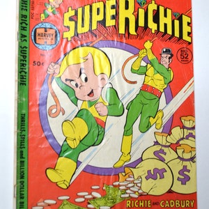 Vintage Richie Rich Comic Book Super Richie No 13 Harvey Comics ...