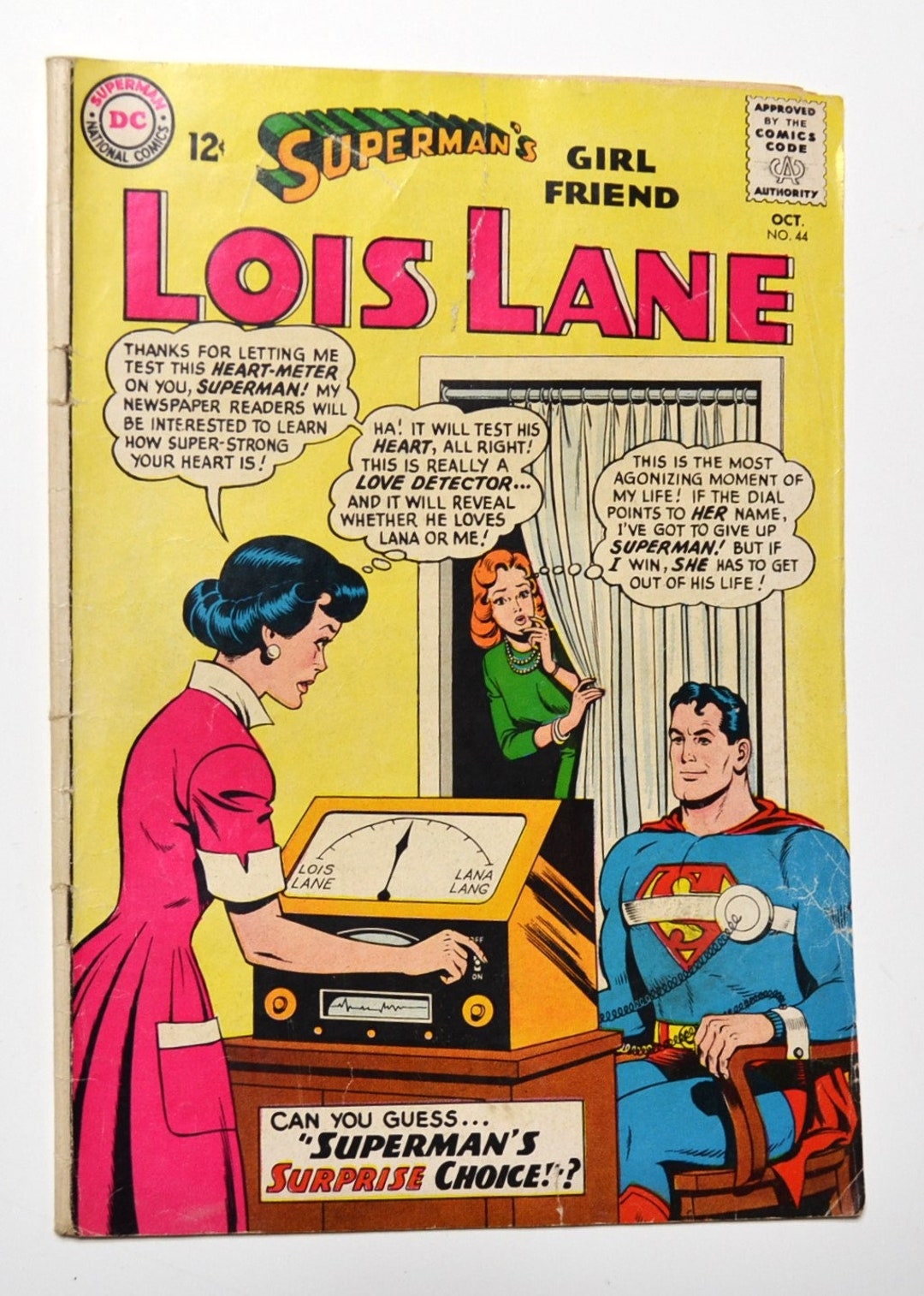 Vintage Lois Lane Comic Book 44 Supermans Girlfriend DC Comics - Etsy