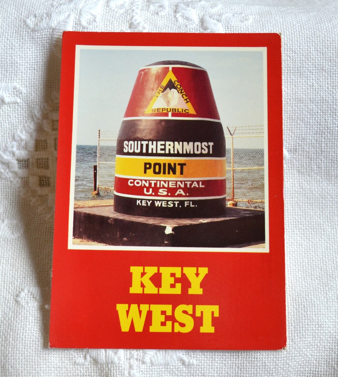 Vintage KEY WEST Postcard Florida Southernmost Point Americana Souvenir ...