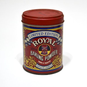 Vintage Royal Baking Powder Tin Red 200g Metal Storage Can South Africa ...