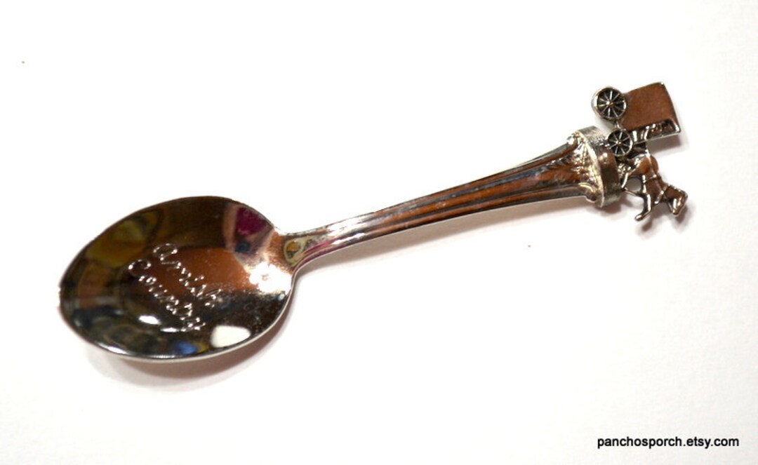 Vintage Amish Country Souvenir Spoon Horse Buggy Silver Tone Metal ...