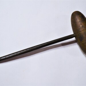 Vintage Wood and Metal Tool Bag Piercer Rice Buyers Piercing Tool ...