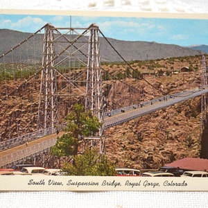 Vintage Colorado Postcard: Royal Gorge Suspension Bridge Americana - Etsy
