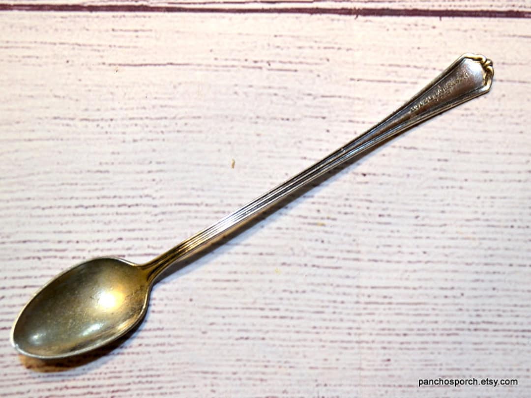 Vintage Iced Tea Spoon Hotel Morrison BOH Restaurant Ware Tarnished ...
