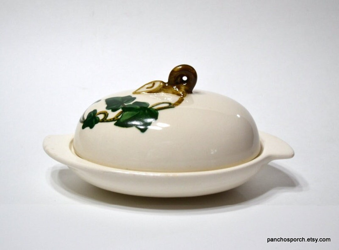 Vintage California Ivy Butter Dish: Metlox Poppytrail Retro Dinnerware ...