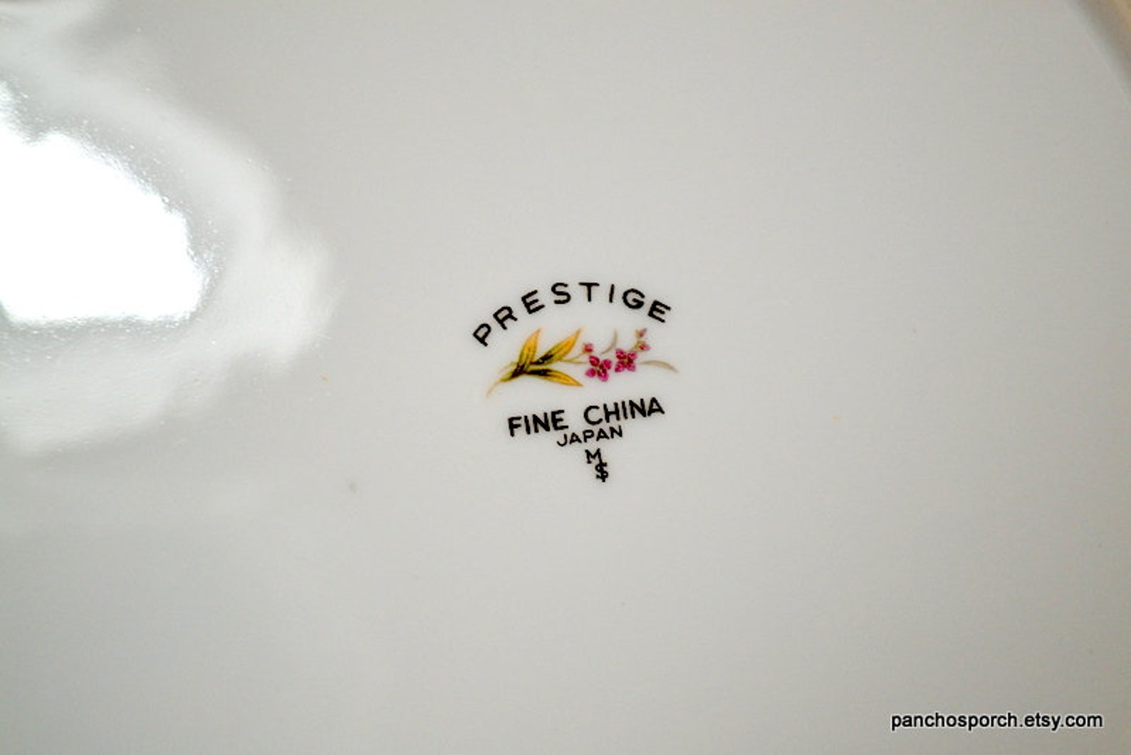 Vintage Prestige Dinner Plate Set of 4 Pink Floral Green - Etsy