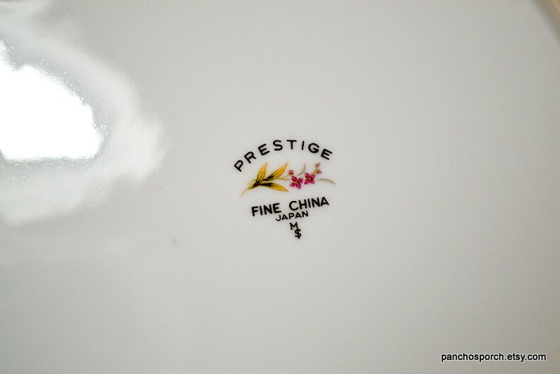 Vintage Prestige Dinner Plate Set of 4 Pink Floral Green - Etsy