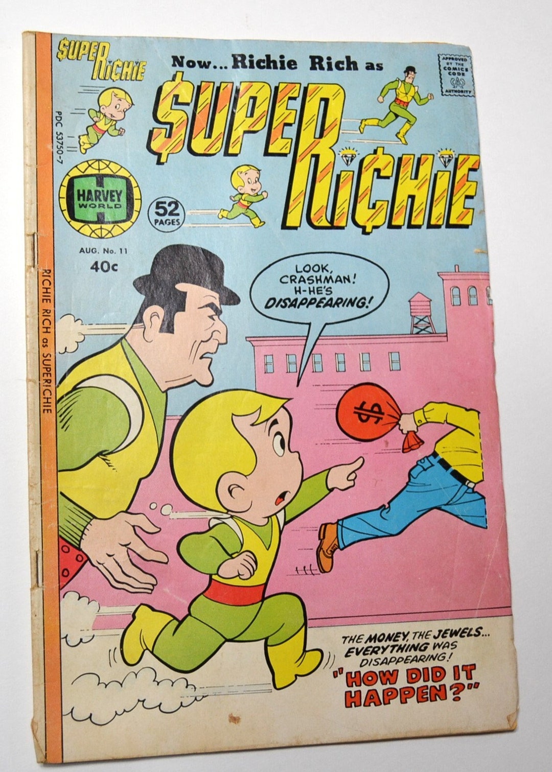 Vintage Richie Rich Comic Book Super Richie No 11 Harvey Comics August ...