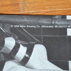 Vintage MILLER TIME Poster 1998 Its Miller Time Es Hore Para La Mas ...