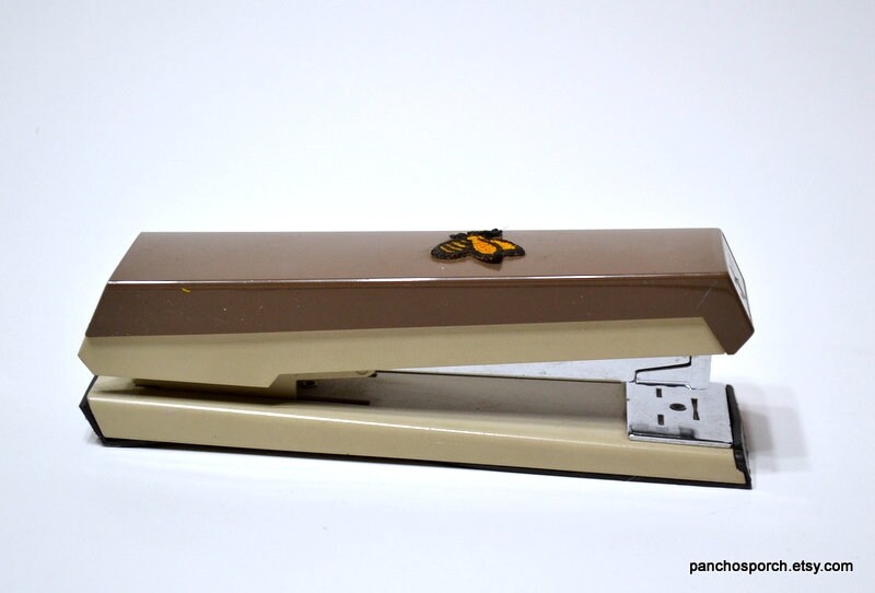 Vintage Acco 40 Stapler Home Office Desk Stapler Brown Beige - Etsy