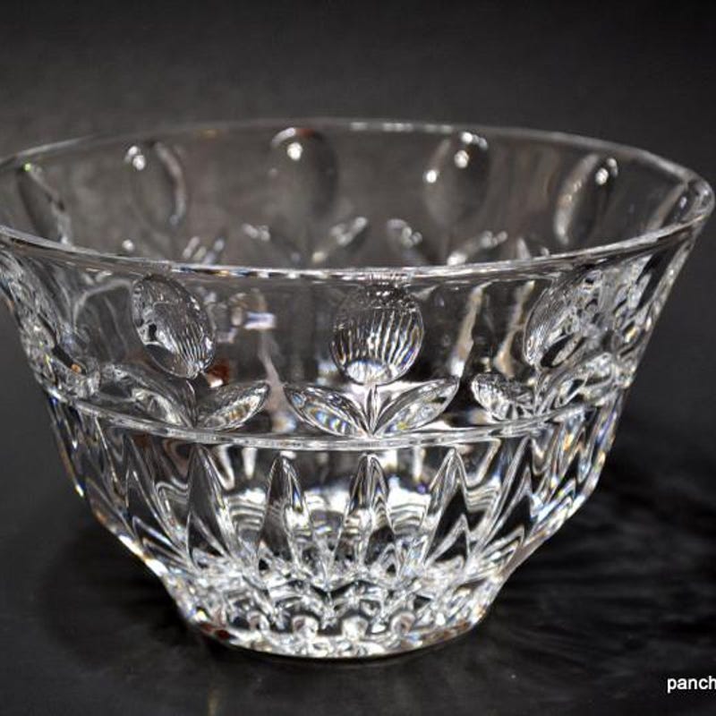 Crystal Bowl Cut Glass - Etsy