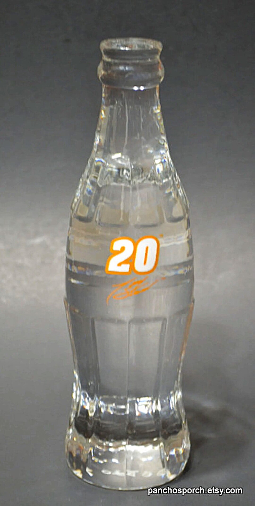 Vintage Tony Stewart Crystal Coca Cola Bottle Paperweight: NASCAR ...