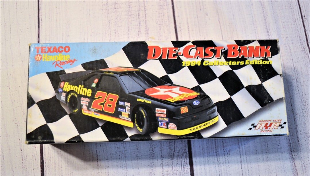 Vintage Texaco Havoline Number 28 Diecast Car Bank Unopened Package ...