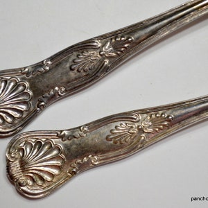 Vintage Silver Plate Salad Servers: Shell Pattern Flatware, 13" Long - Etsy