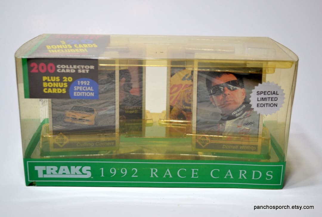 Vintage TRAKS Race Card Set 1992 Special Edition Collector Trading Card ...