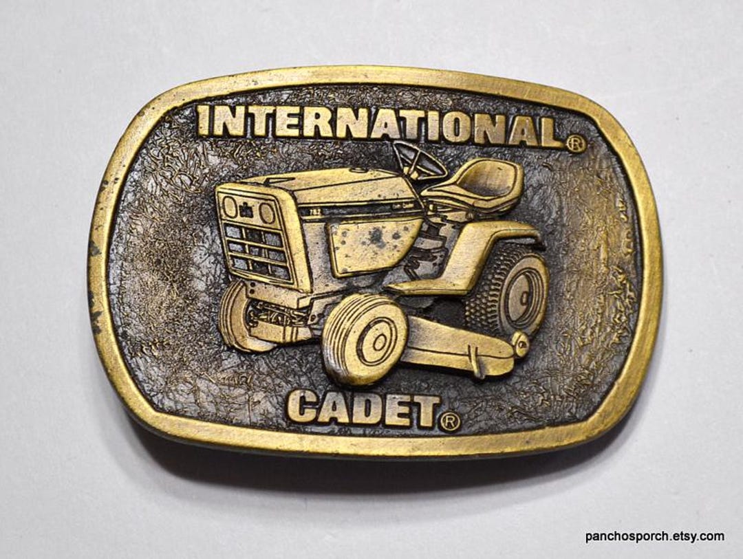 Vintage International Harvester Cadet Belt Buckle Lawnmower Riding ...