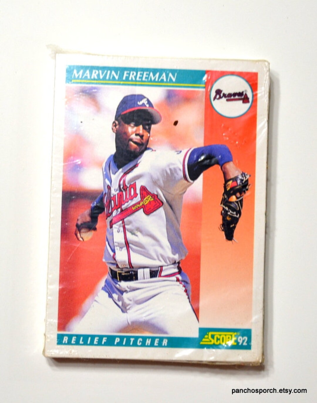 Vintage 1992 Score Cello Pack Marvin Freeman Dan Gladden Trading Cards ...