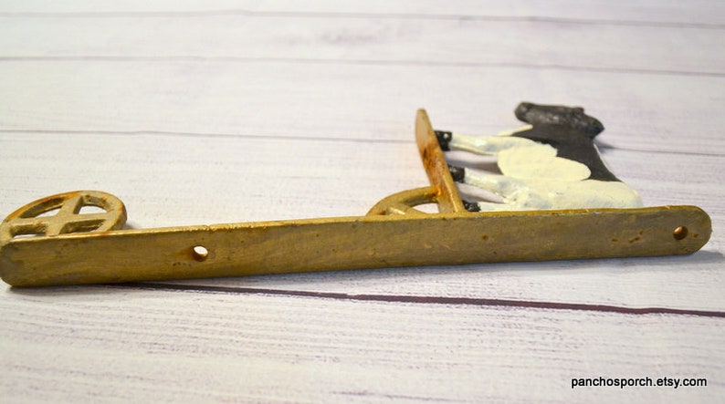 Vintage Cast Iron Cow Bracket Bell Hanger Holder Rustic - Etsy