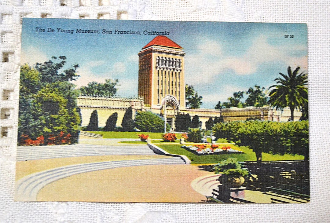 Vintage CALIFORNIA Post Card San Francisco De Young Museum Souvenir ...