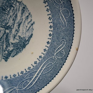 Vintage Taylor Currier and Ives Cereal Bowl Set of 4 Cabin Homestead ...