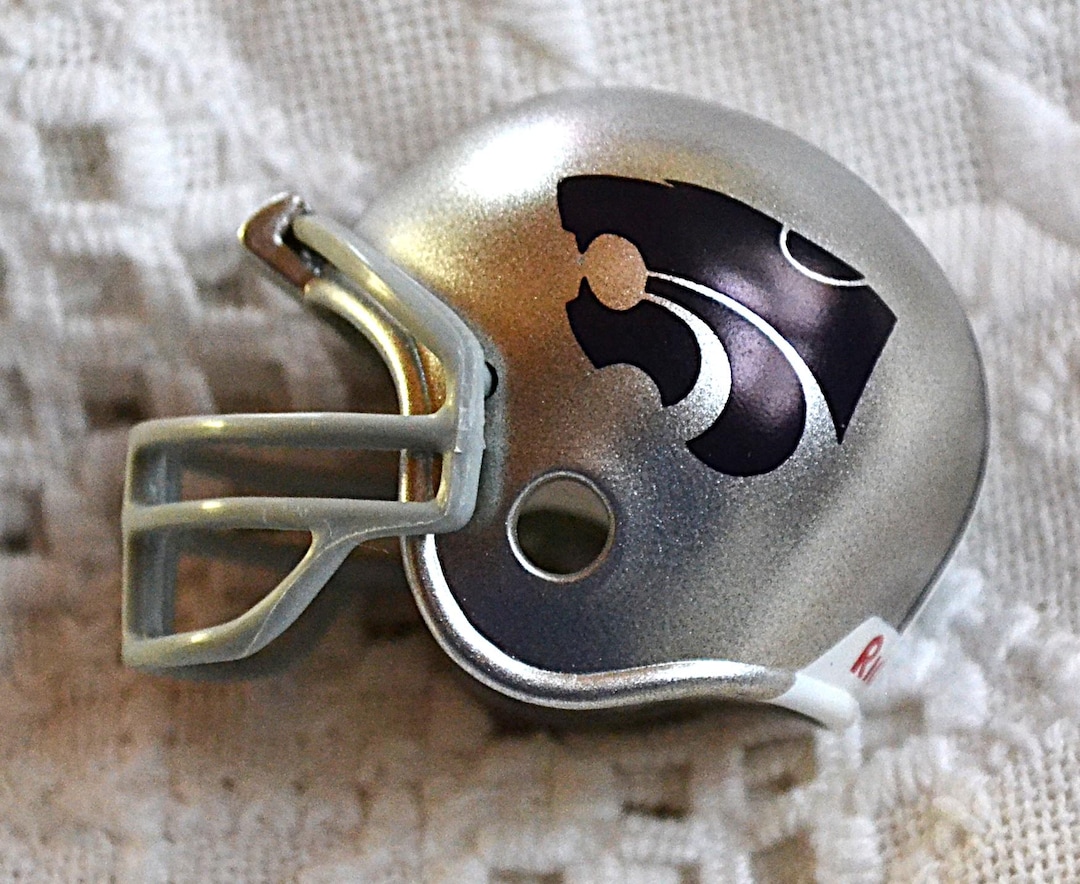 Vintage KANSAS STATE WILDCATS Mini Riddell Football Helmet - Etsy