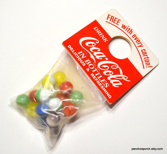 Vintage Coca Cola Marbles Unopened Package Multicolored - Etsy