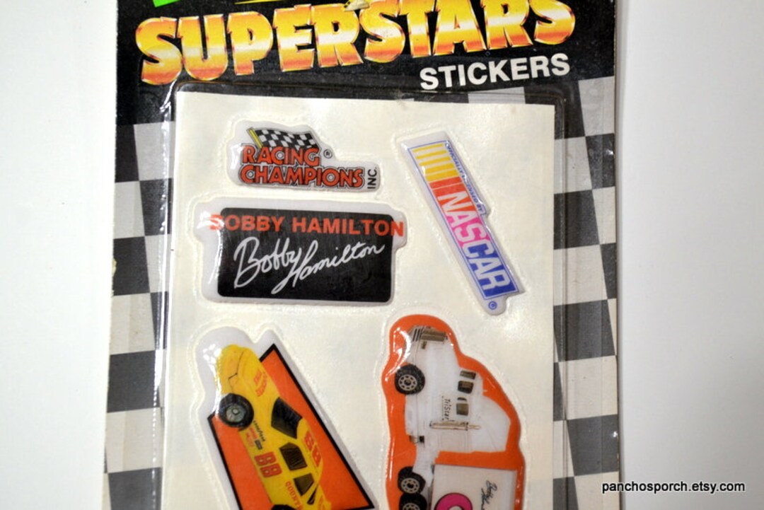 Vintage Bobby Hamilton Sticker Set Racing Superstars Country Time ...