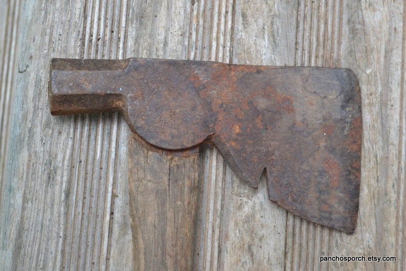 Vintage Metal Hatchet Wooden Handle Axe Nail Puller Rustic - Etsy