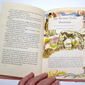 1960 Bremen Town Musicians: Vintage Children's Storybook - Etsy