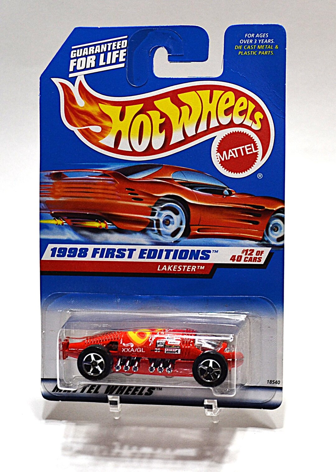 Vintage HOT WHEELS Lakester Diecast Car Red 1/64 Scale 1998 First ...