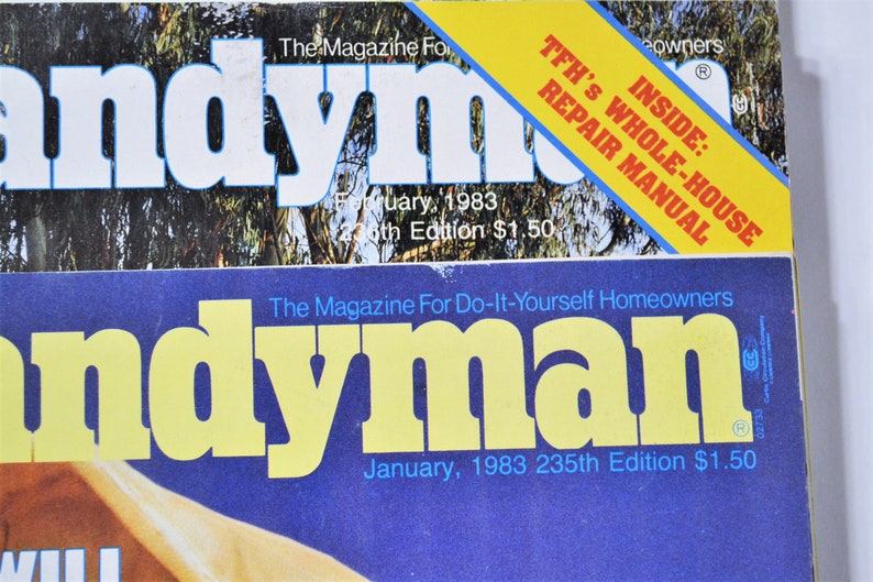 Family Handyman Magazine Lot of 6 1983 1984 DIY Home Repair | Etsy
