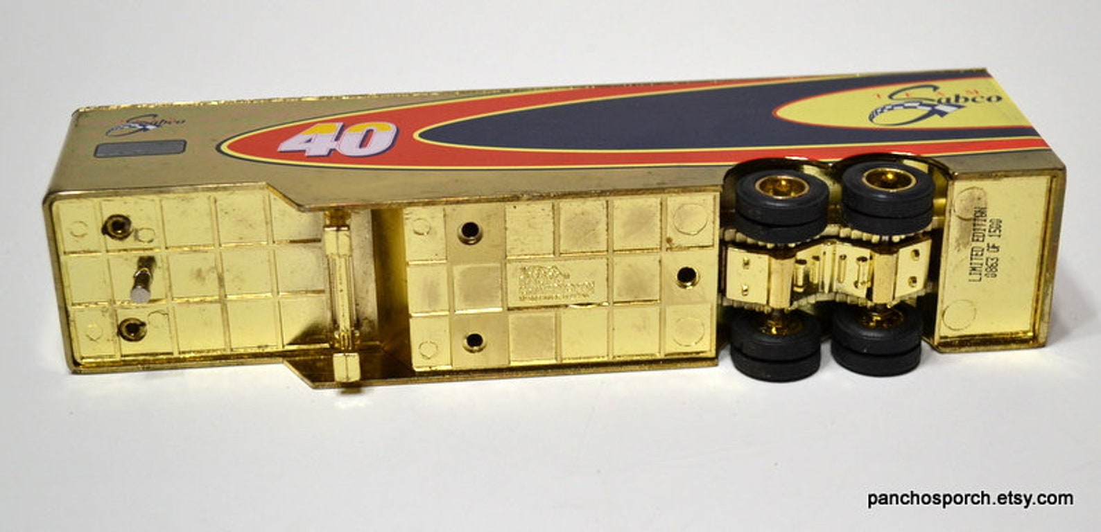 Vintage Sabco Racing Gold Transporter & Car: Sterling Martin 40 NASCAR ...