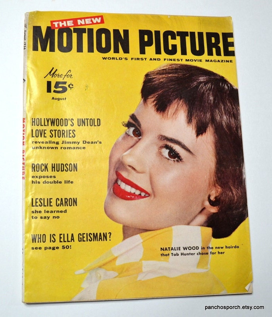 Vintage Motion Picture Magazine August 1956 Natalie Wood Cover Rock ...