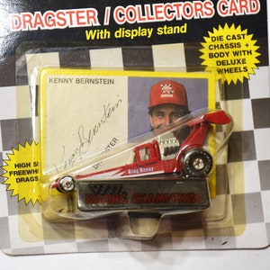 Vintage KENNY BERNSTEIN Diecast Dragster Car 1/64 Scale 1989 Big Kenny ...