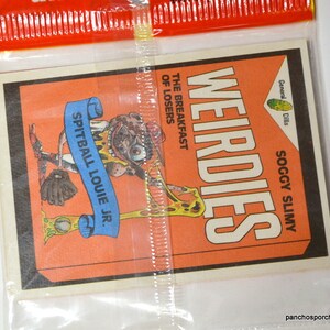 Vintage Weird Ball Cello Pack 24 Trading Cards 1986 Mel Appel Gross ...
