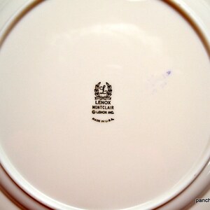 Vintage LENOX MONTCLAIR Dinner Plate Set of 4 Creamy White Platinum ...