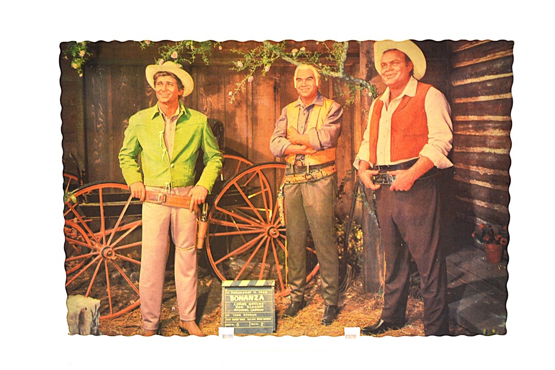 Vintage Bonanza Postcard: Movieland Wax Museum Souvenir, 1979 - Etsy